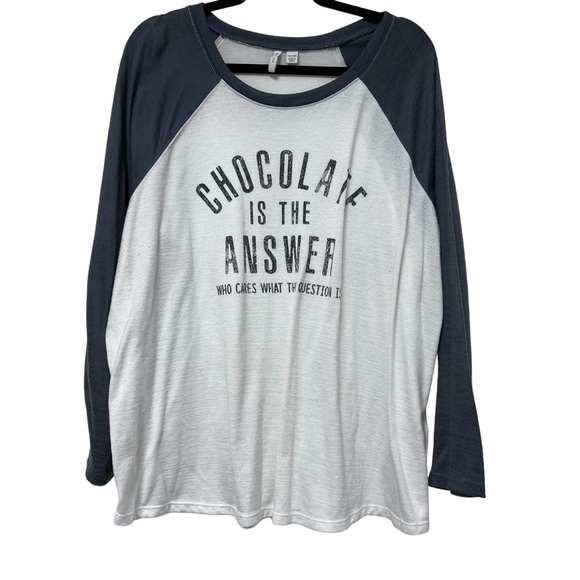 est. 1948 | Tops | Est 948 Chocolate Is The Answer Womens Shirt Size ...